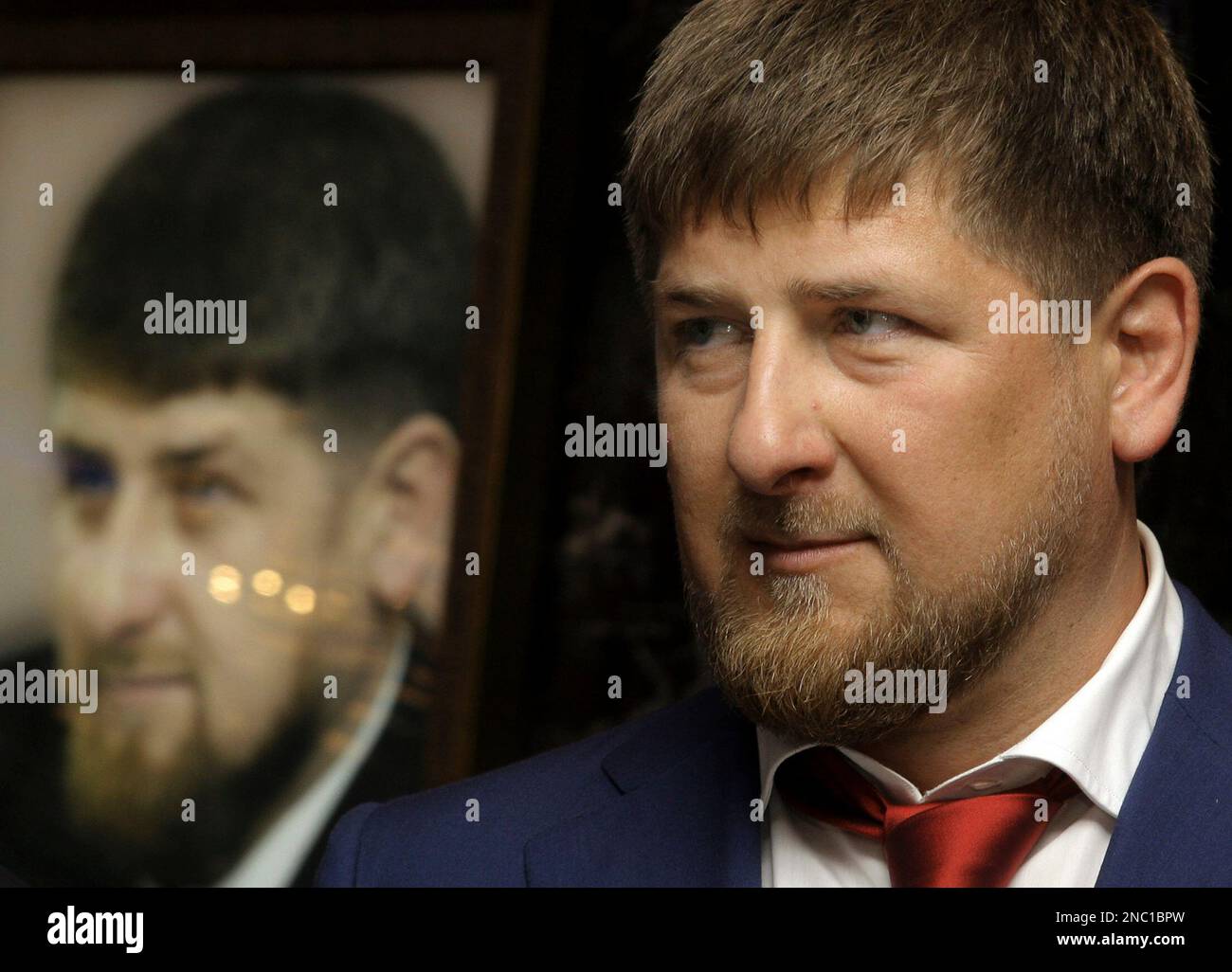 Chechen leader Ramzan Kadyrov speaks after swearing an oath of office ...