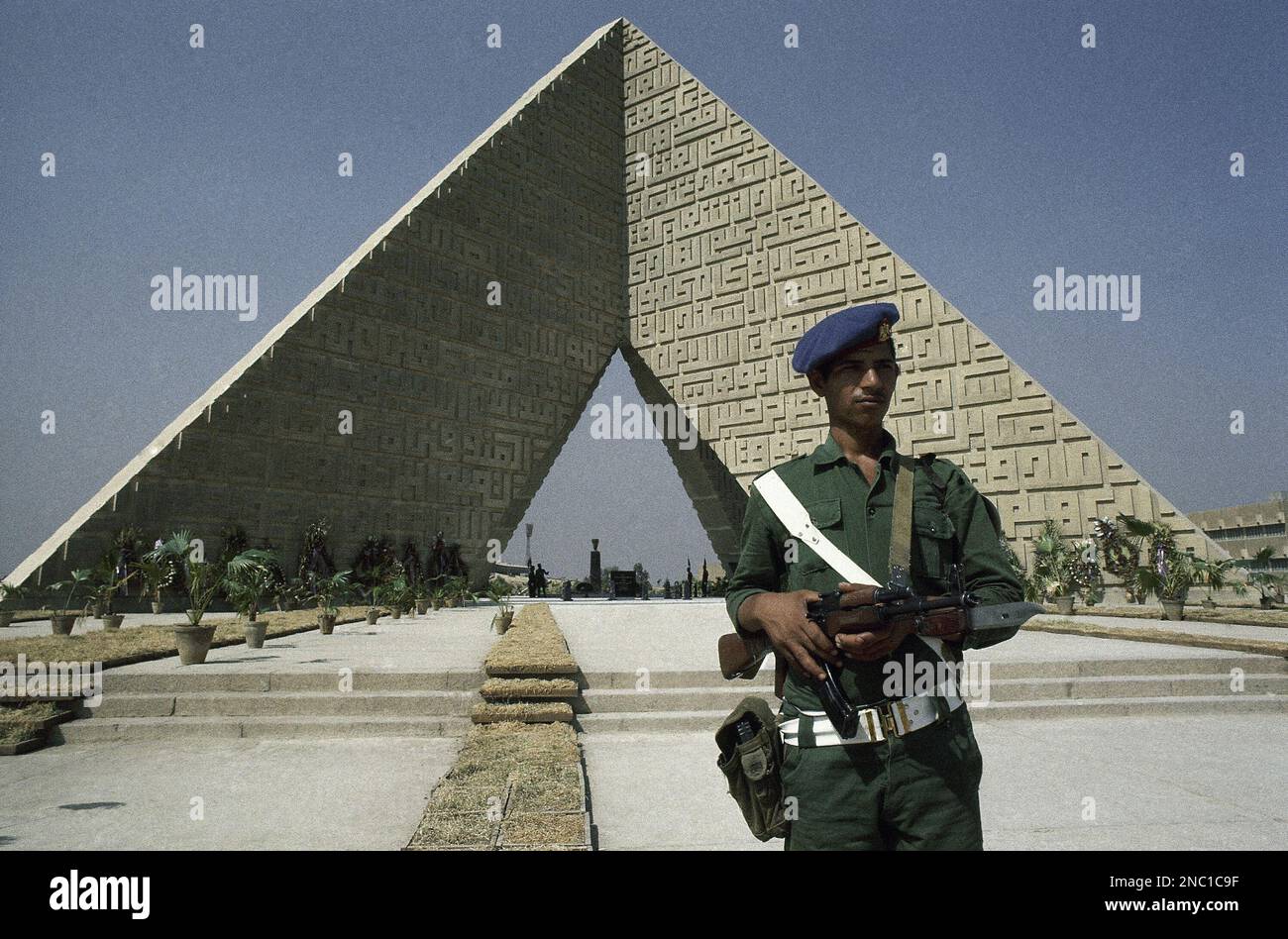 Tomb of Anwar Sadat in Cairo, Egypt in October 1981. (AP Photo/Bill ...
