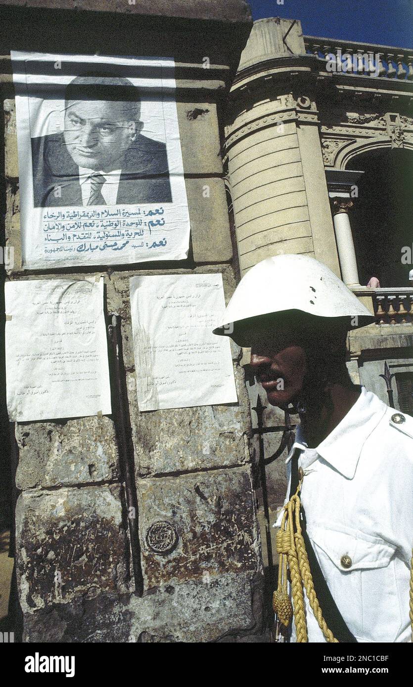 Tomb of Anwar Sadat in Cairo, Egypt in October 1981. (AP Photo/Bill ...