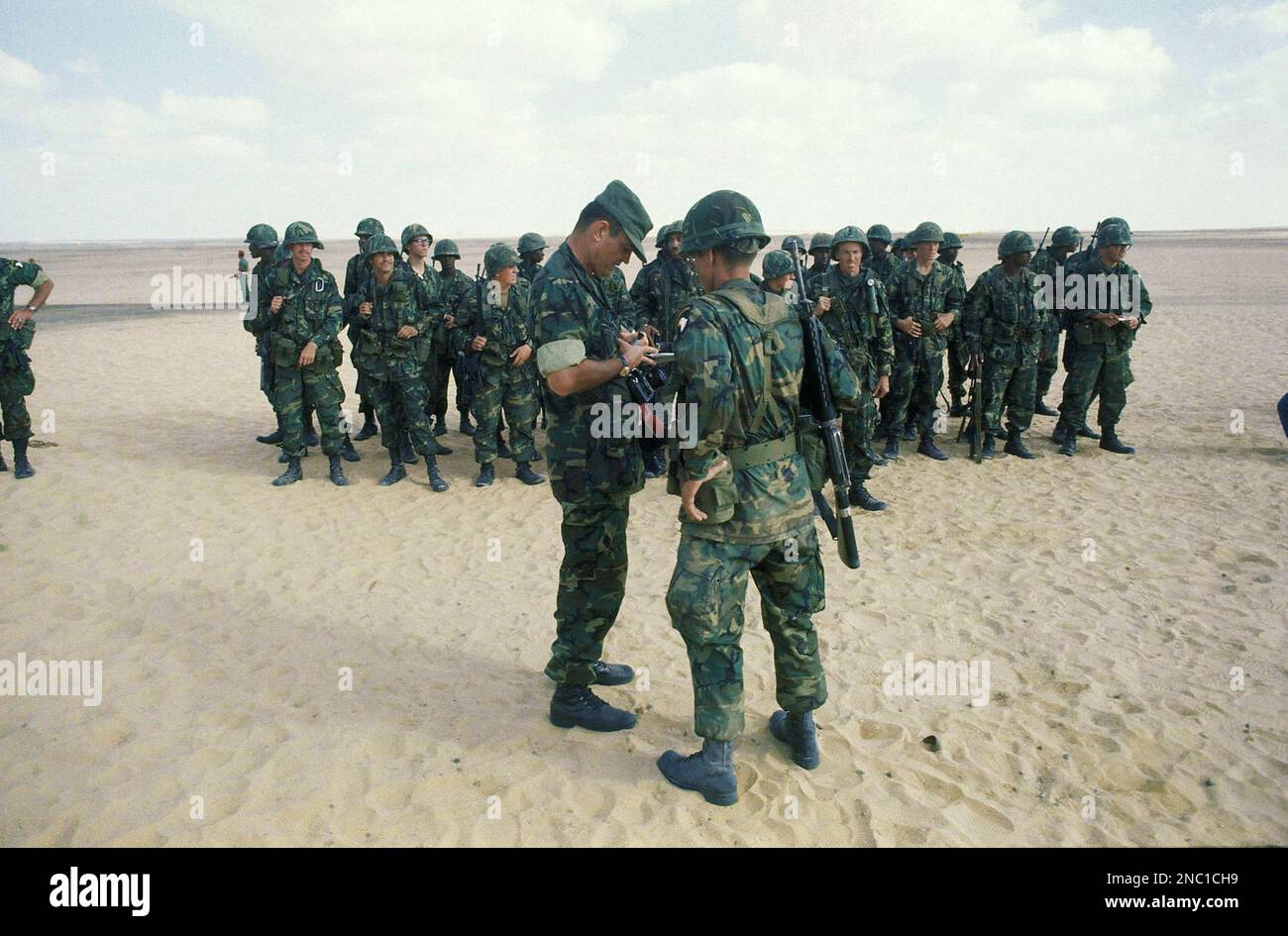 Rapid deployment forces from the U.S. perform exercises in Egypt, 1980 ...