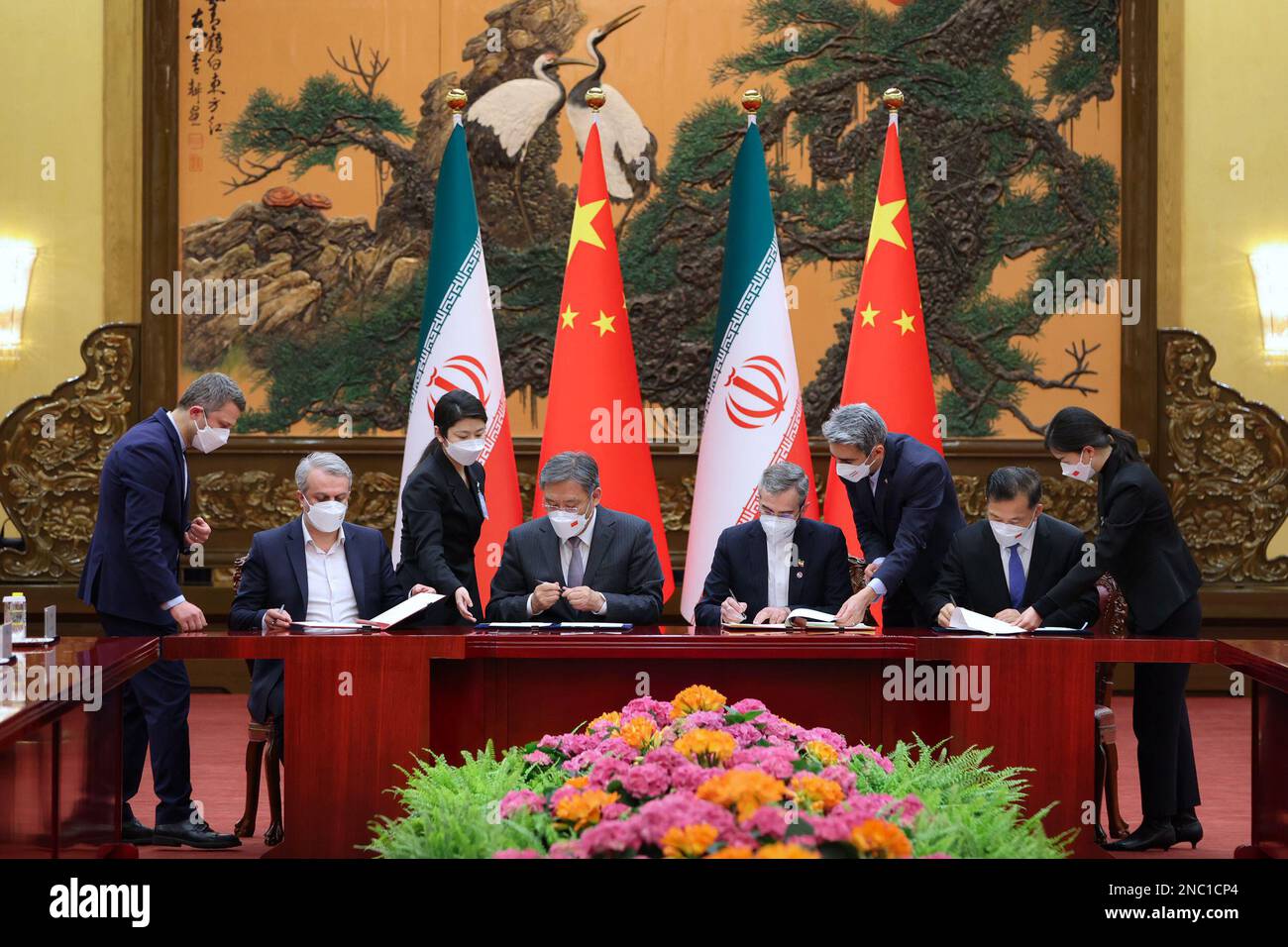 Beijing, Beijing, China. 14th Feb, 2023. This handout picture provided ...