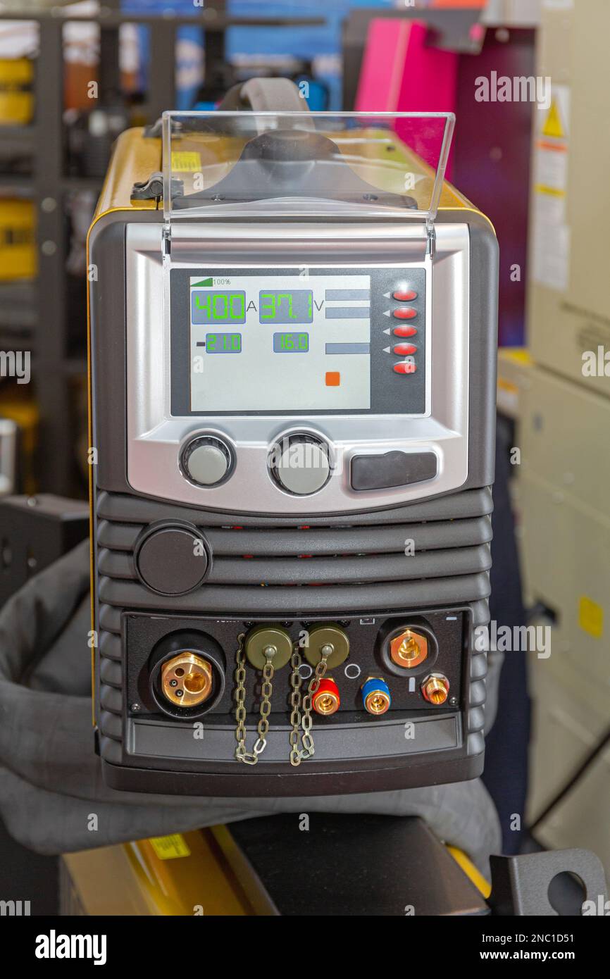 New Welding Machine With Display Control Panel Stock Photo - Alamy