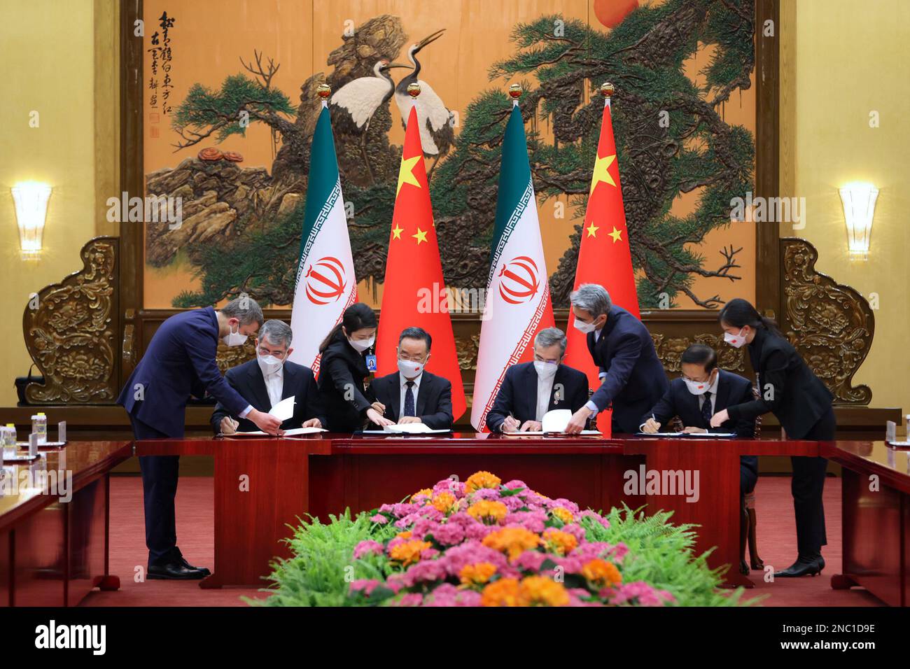 Beijing, Beijing, China. 14th Feb, 2023. This handout picture provided ...