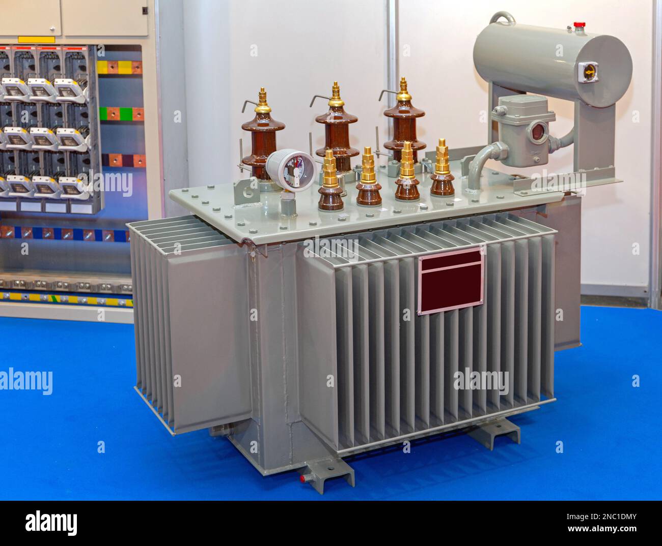 Three Phase Electric Transformer Power Device With Oil Cooling Stock ...