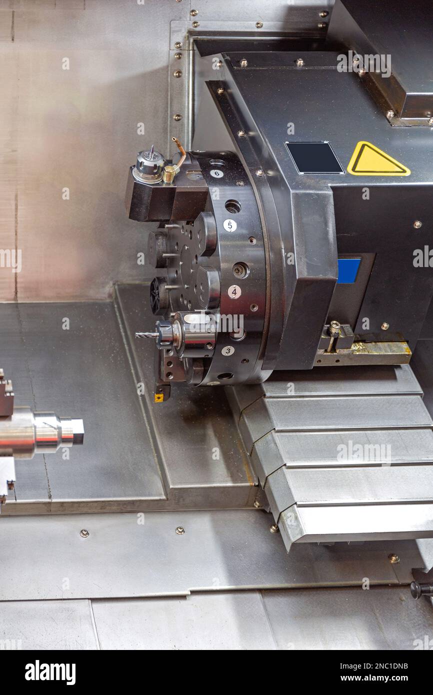 Automated Tool Turret Systems CNC Machine Equipment Stock Photo - Alamy