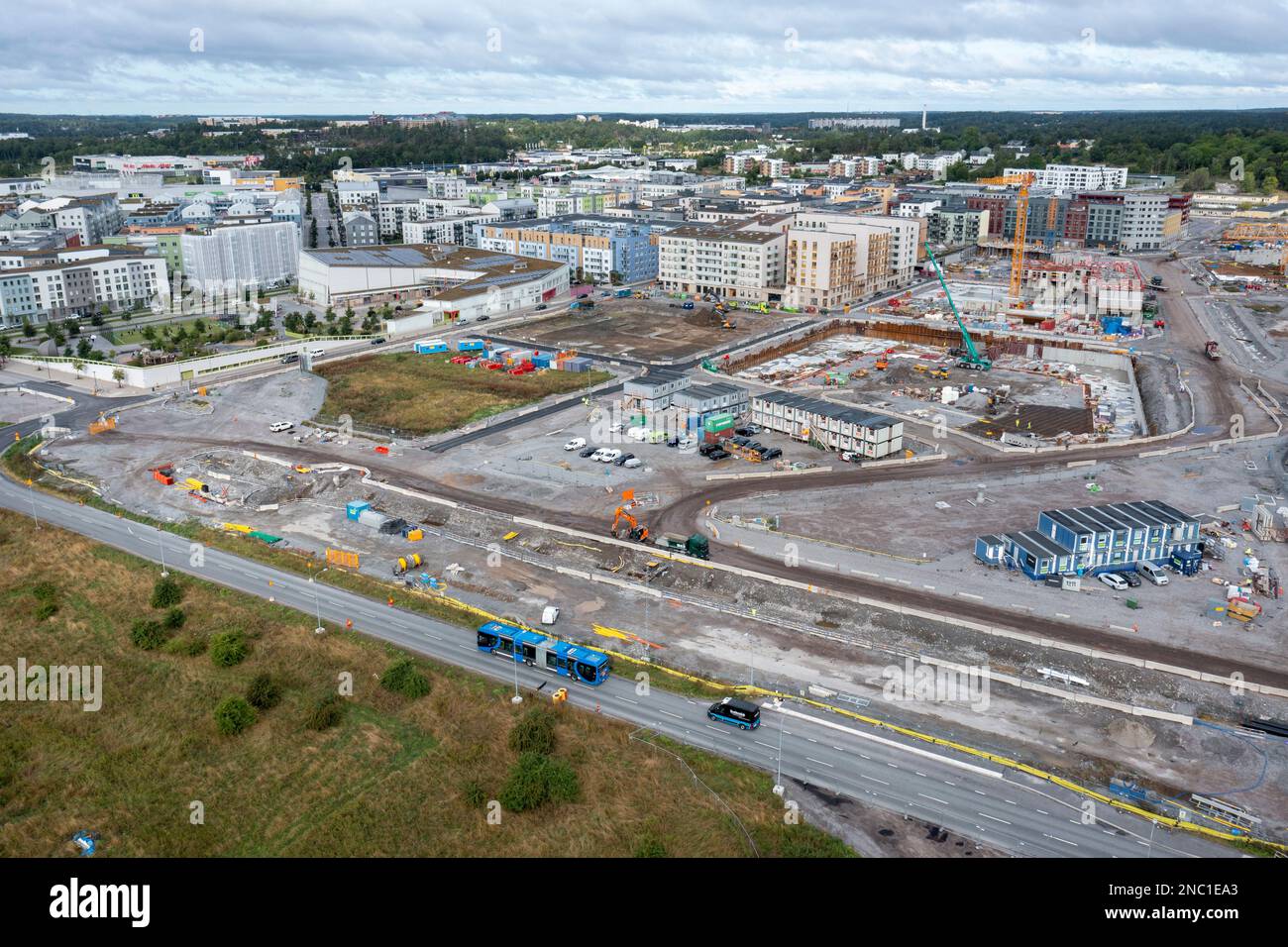 View of a residential area under construction Stock Photo - Alamy