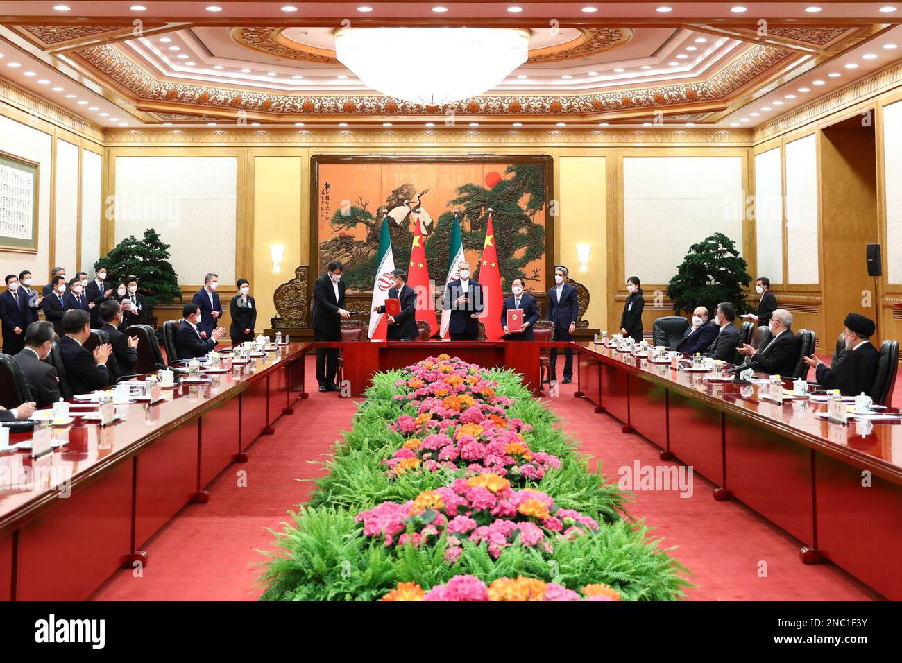 Beijing, Beijing, China. 14th Feb, 2023. This handout picture provided ...