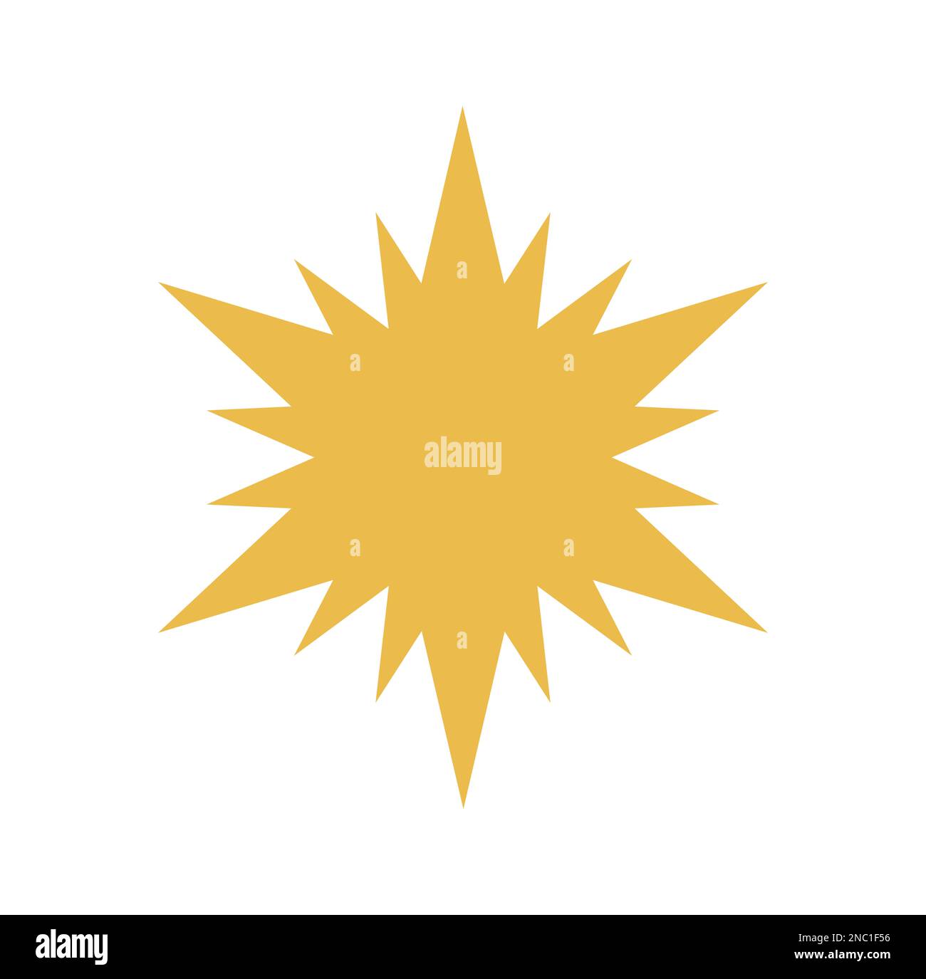 Christmas star icon. Vector illustration Stock Photo - Alamy