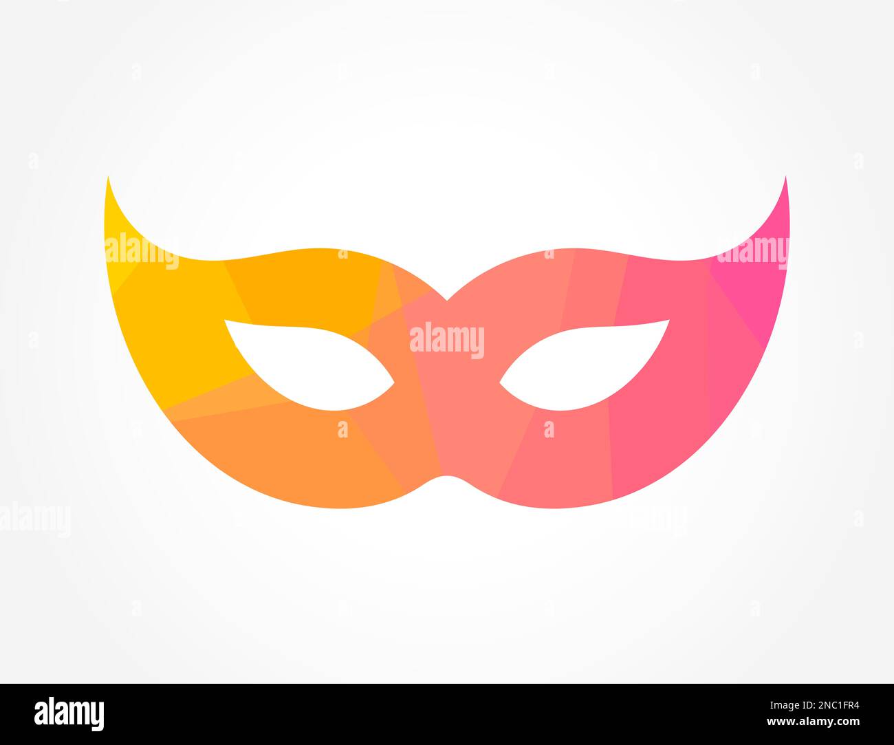 Colorful carnival venetian mask icon. Vector illustration Stock Photo ...
