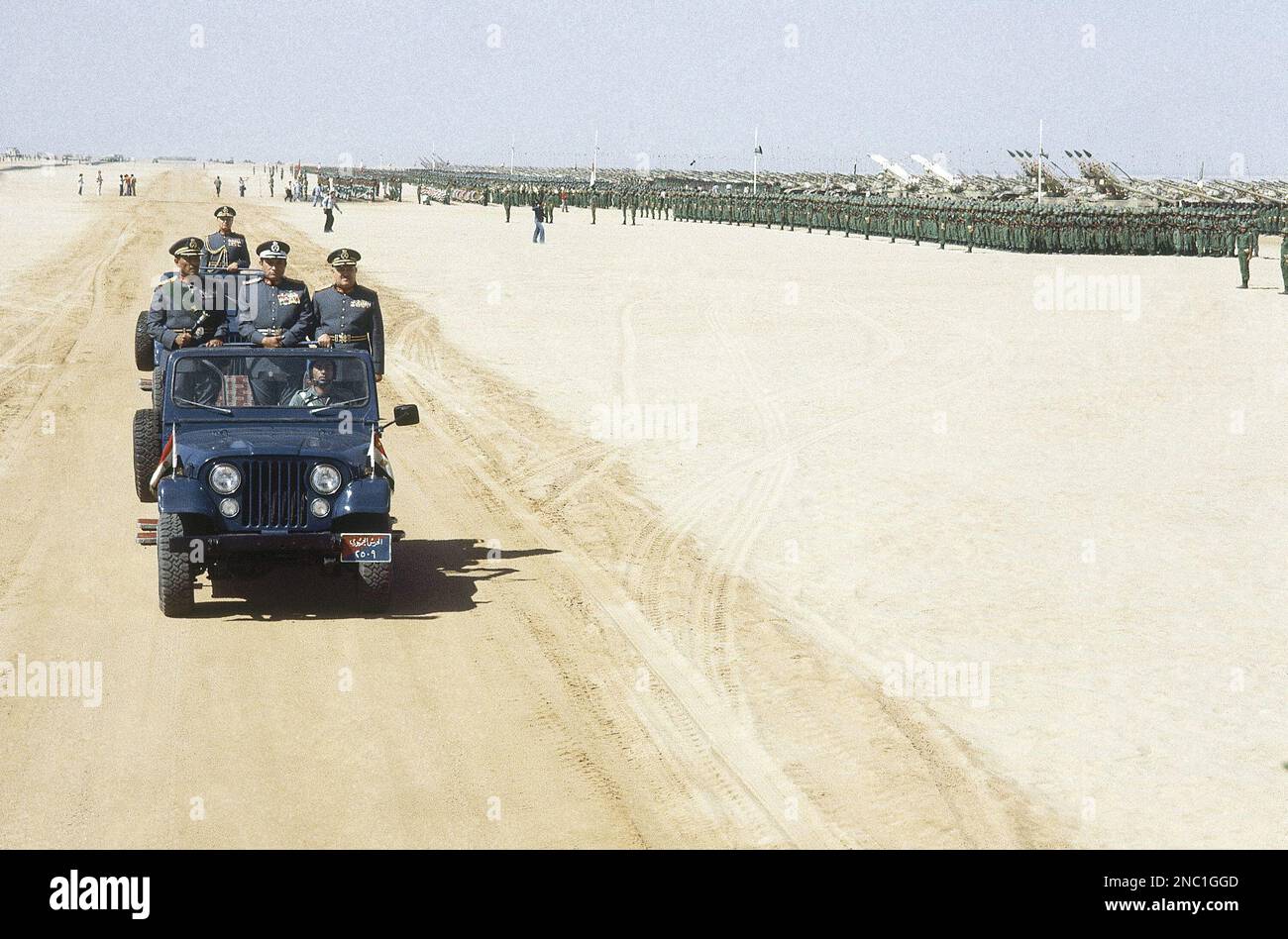 Egyptian military parade on Oct. 6, 1978 to celebrate the 5th ...