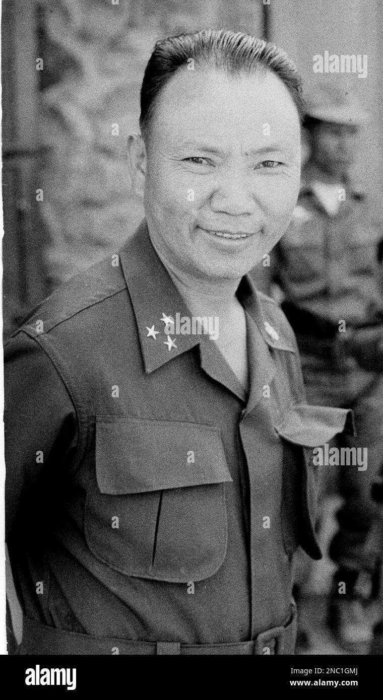 Maj. Gen. Vang Pao, leader of CIA-Funded army of Meo Tribesmen and ...