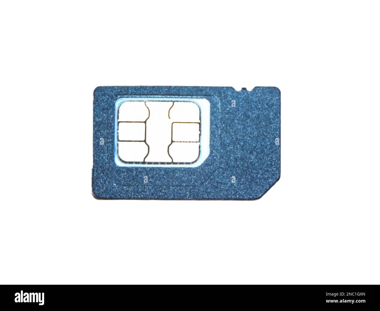 SIM card isolated on white background Stock Photo - Alamy