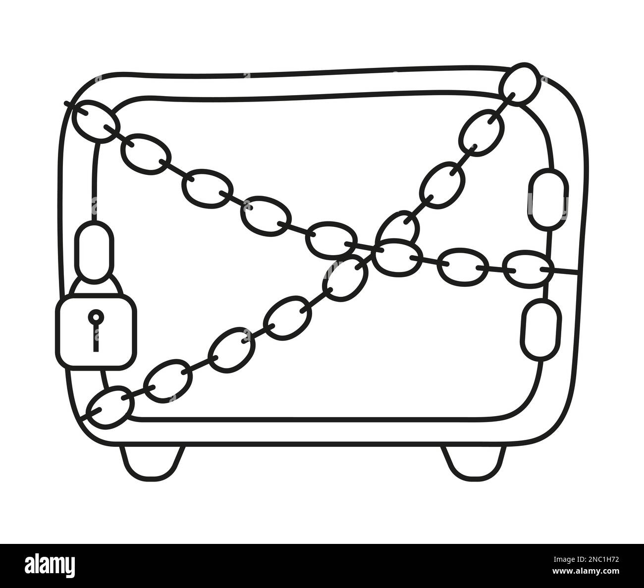 Closed money safe icon for logo, web, app, UI. Bankrupt, poverty, graph ...