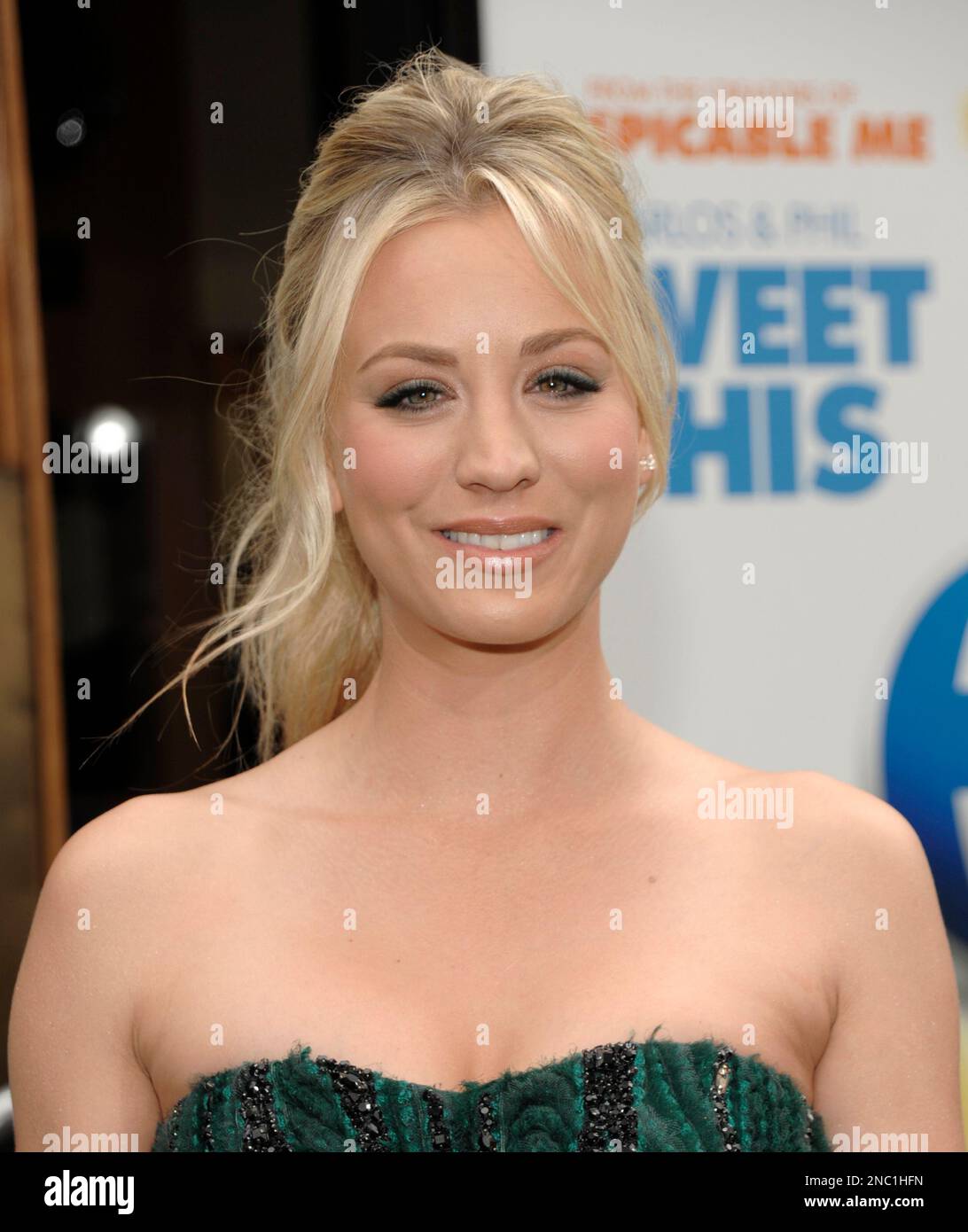 Actress Kaley Cuoco arrives at the premiere of the feature film "Hop" in Universal City, Calif ...