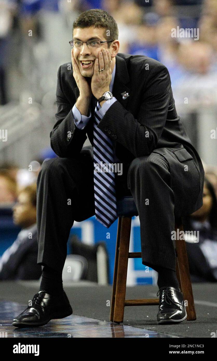 Butler head coach Brad Stevens reacts to action against Virginia ...