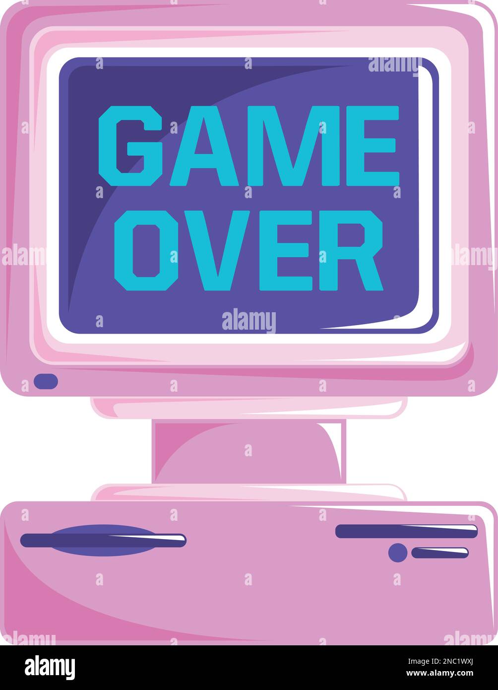 Game over font Cut Out Stock Images & Pictures - Alamy