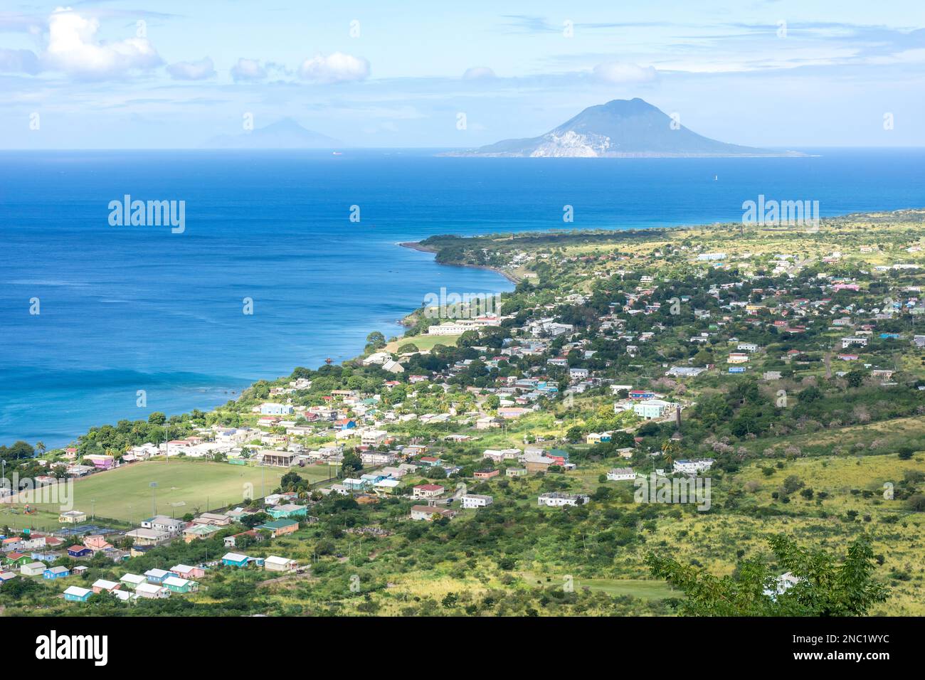 View of Sandy Point Town and St Martin from Brimstone Hill Fortress ...