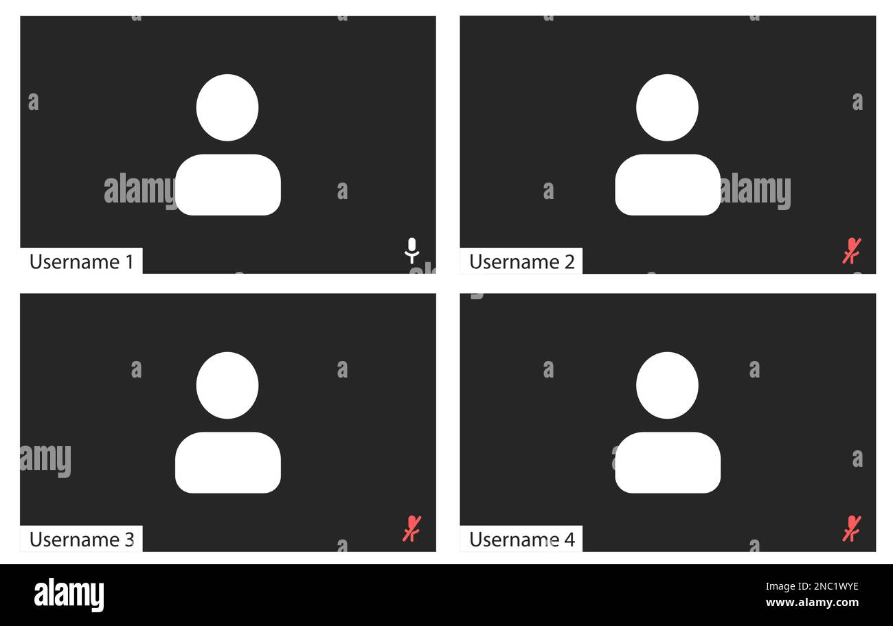 UI UX template for video conferencing and meetings application on ...