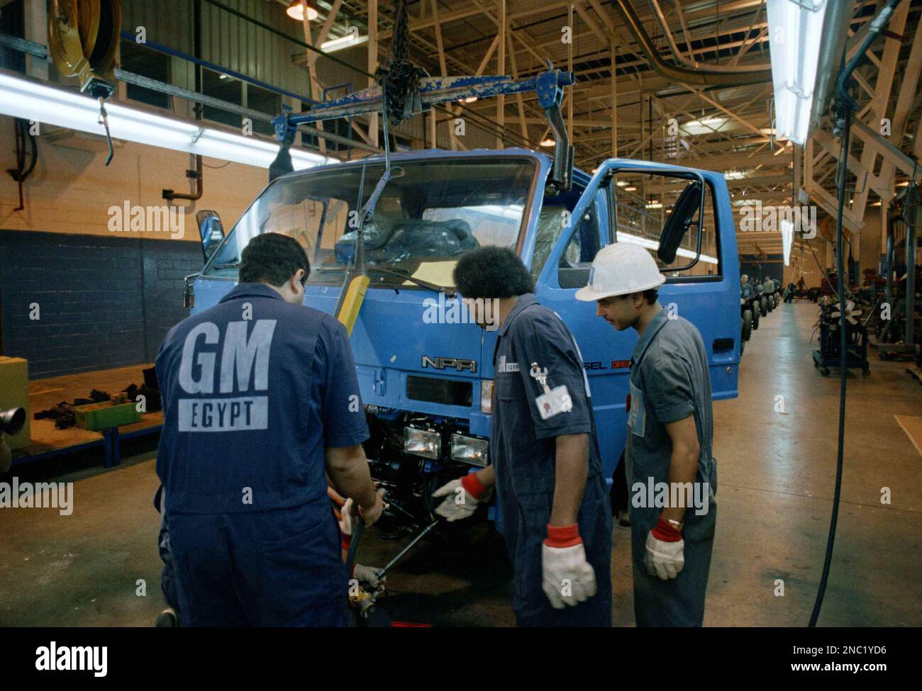 Joint Venture truck plant, just outside Cairo, Egypt in August 1986 ...