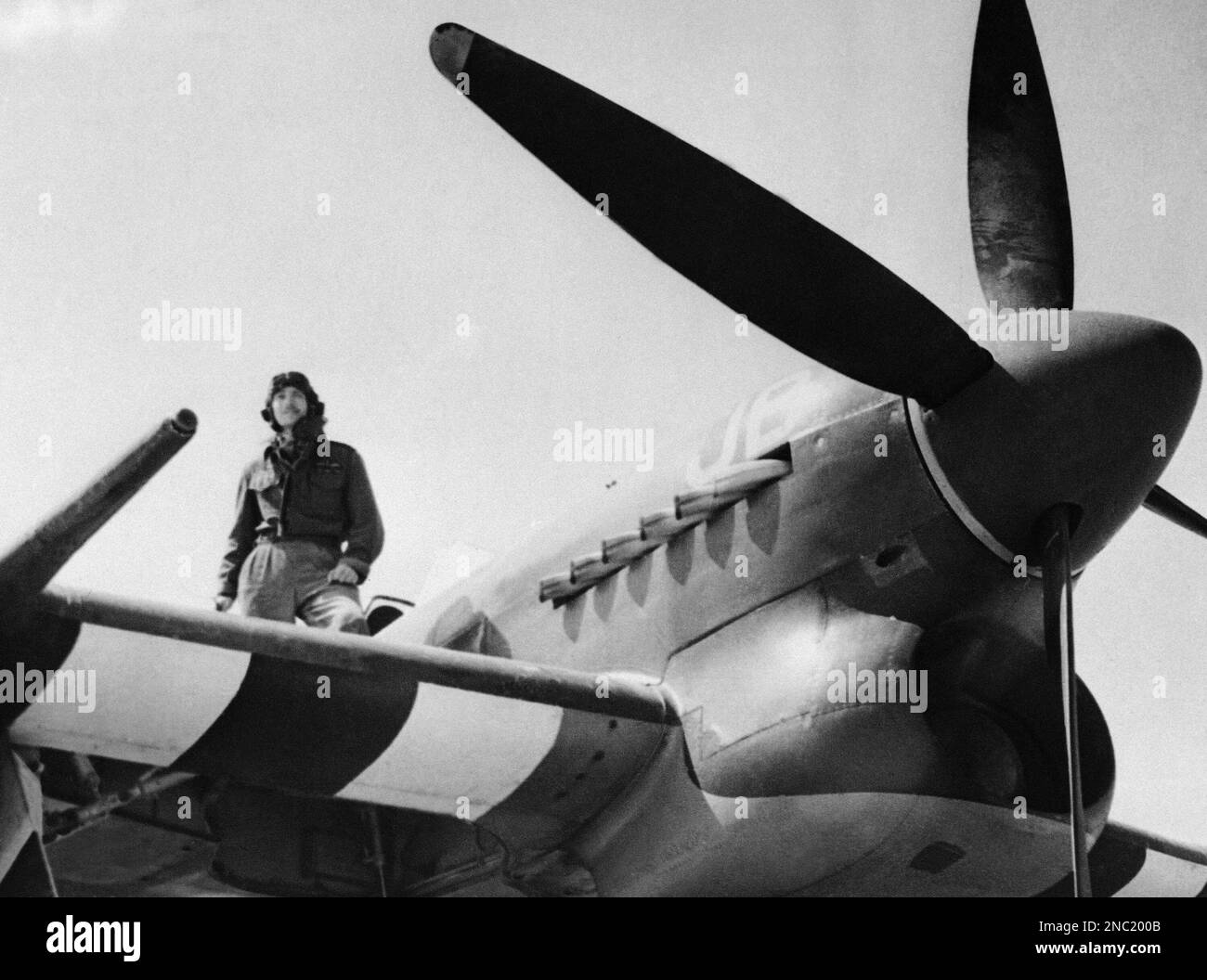 A Typhoon fighter-bomber pilot, Wing Commander Johnny Baldwin, who has ...