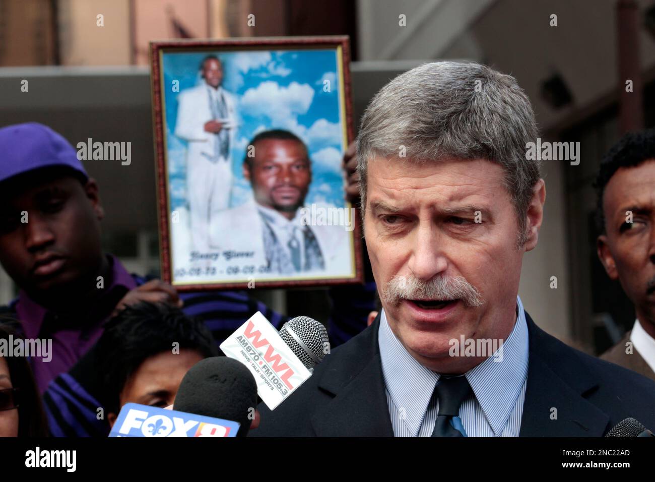 U.S. Attorney Jim Letten speaks outside Federal Court after the ...