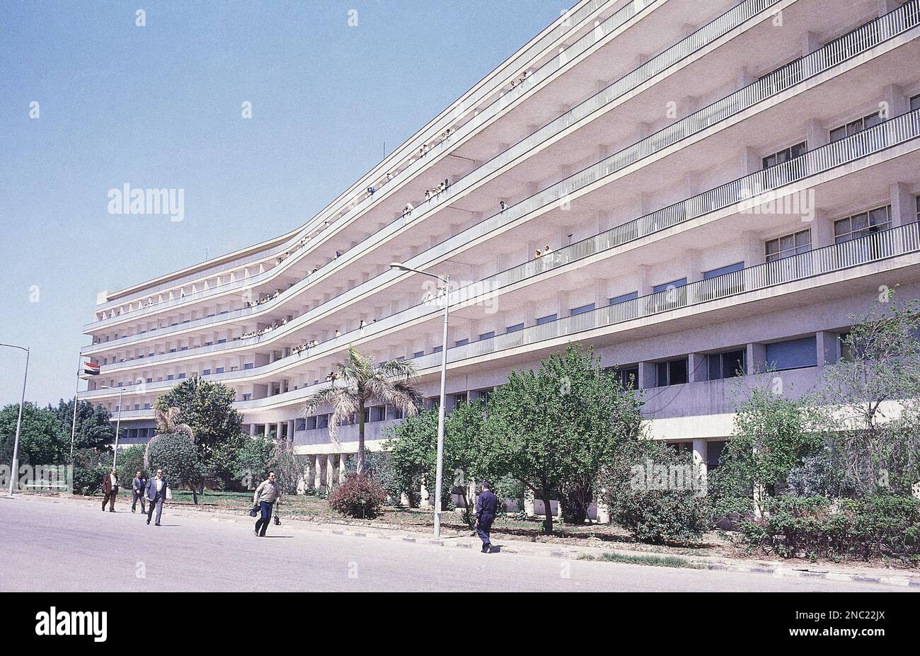 Exterior of Maadi Hospital in Cairo, Egypt in March 1980. (AP Photo ...