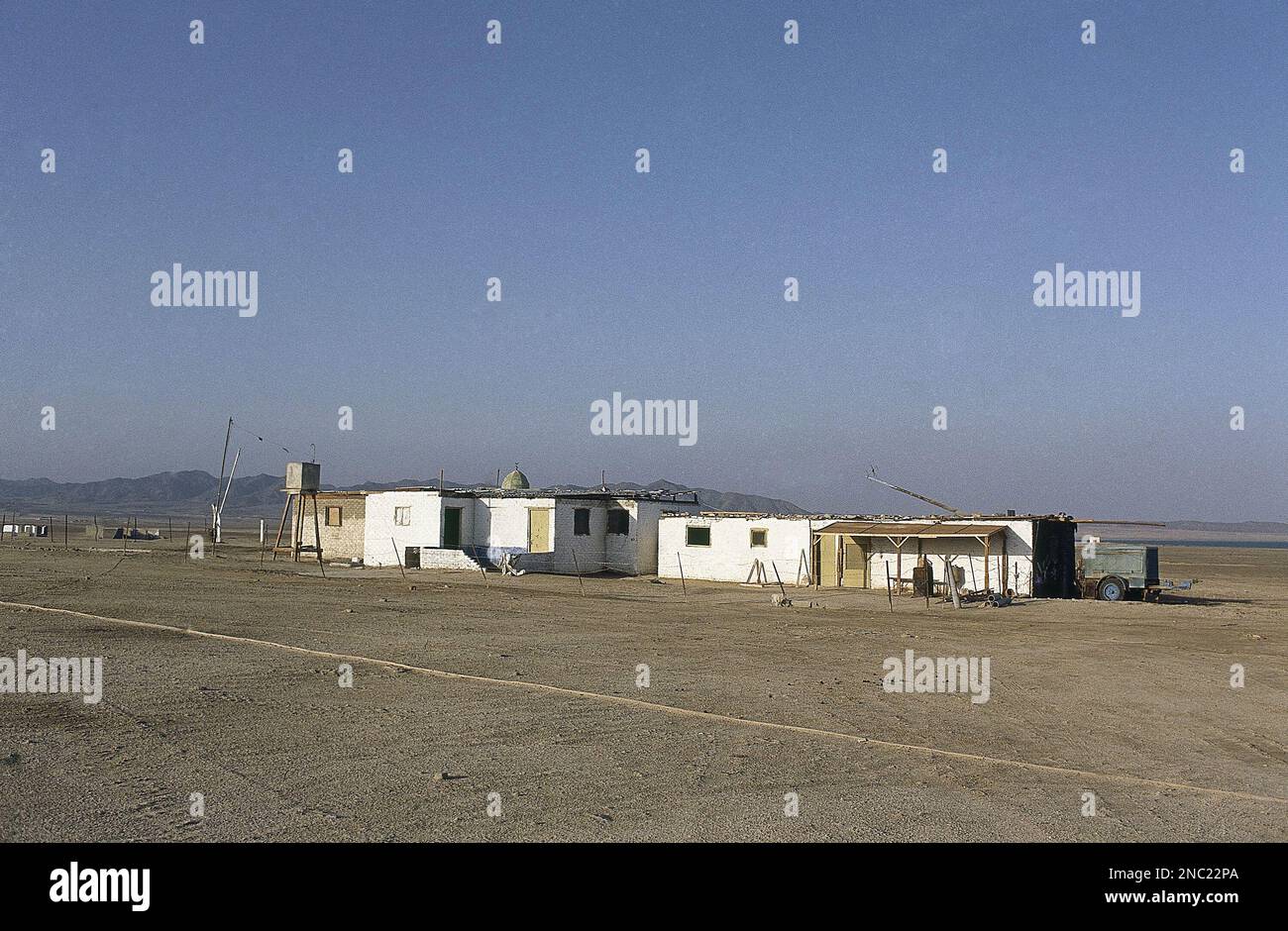 General views of the Ras Banas Naval facility in Egypt in 1984, which ...