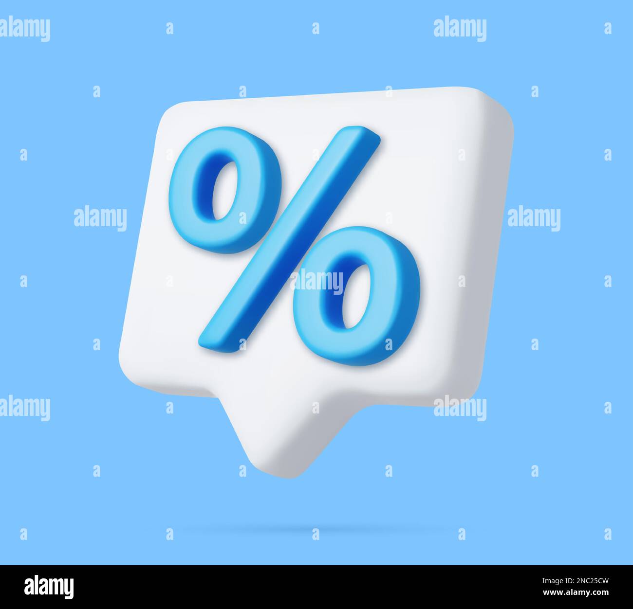 3d Symbol percentage icon message bubble Stock Vector Image & Art - Alamy