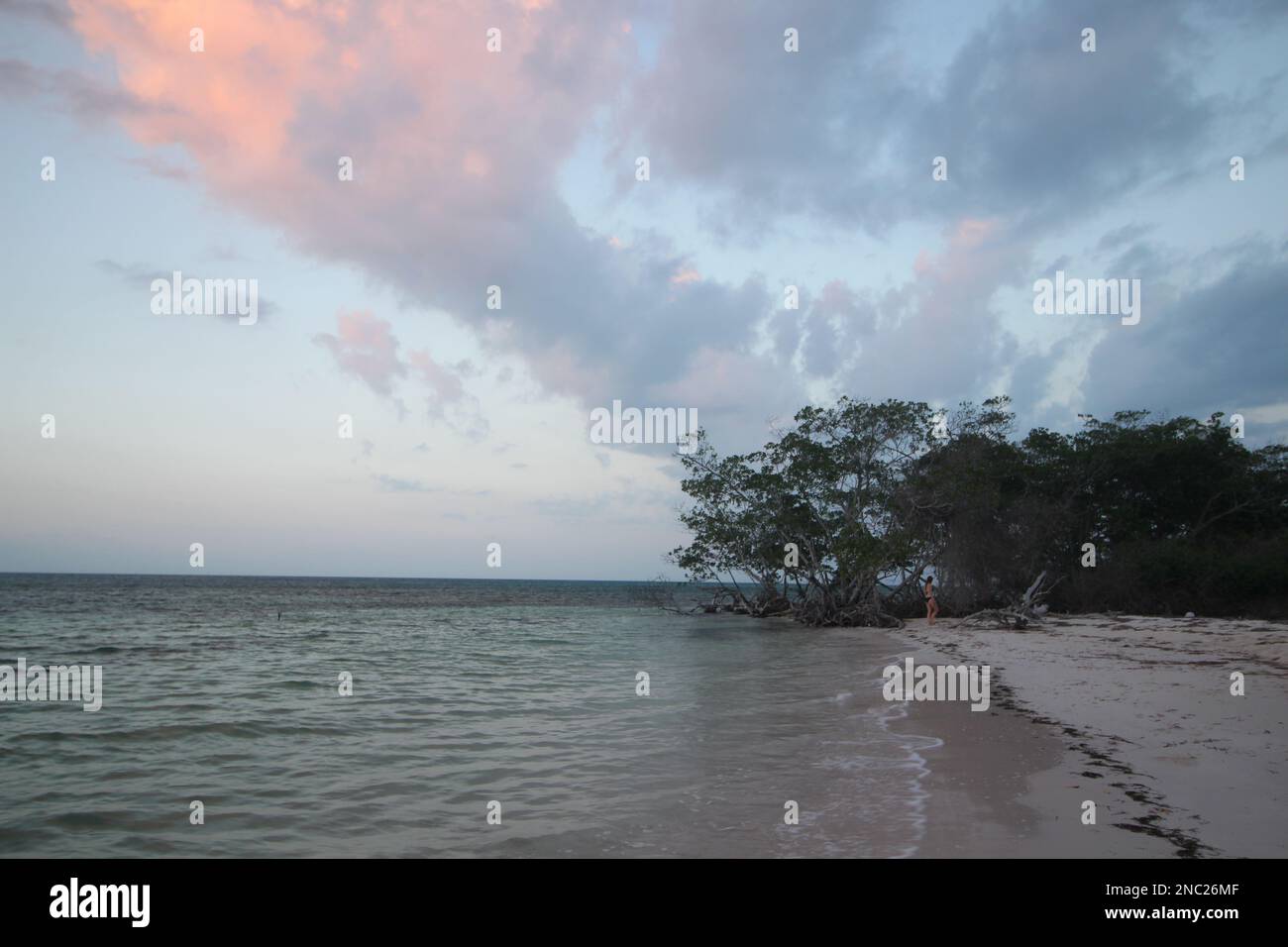 Sunset on caribbean tropical island hi-res stock photography and images ...