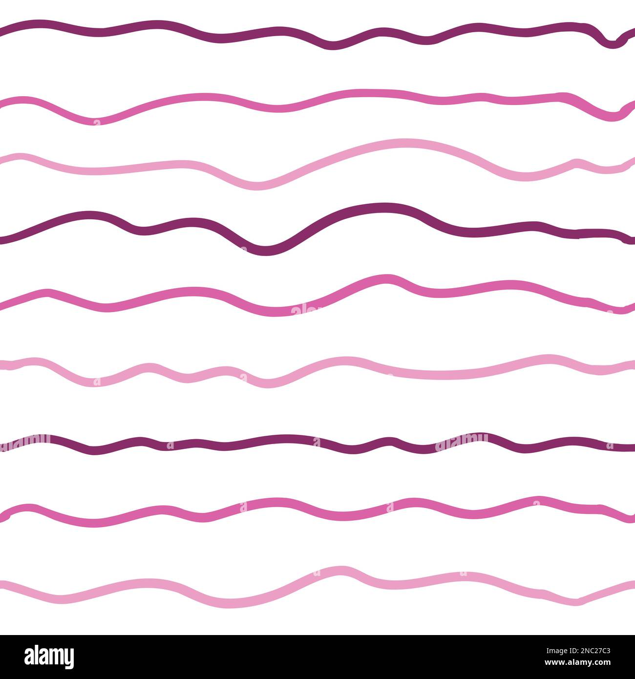 Wave line seamless pattern. Vector illustration isolated on white ...