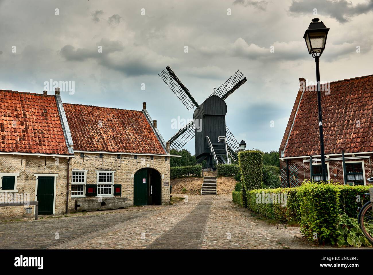 idyllic dutch fortress village of bourtange in summer Stock Photo - Alamy