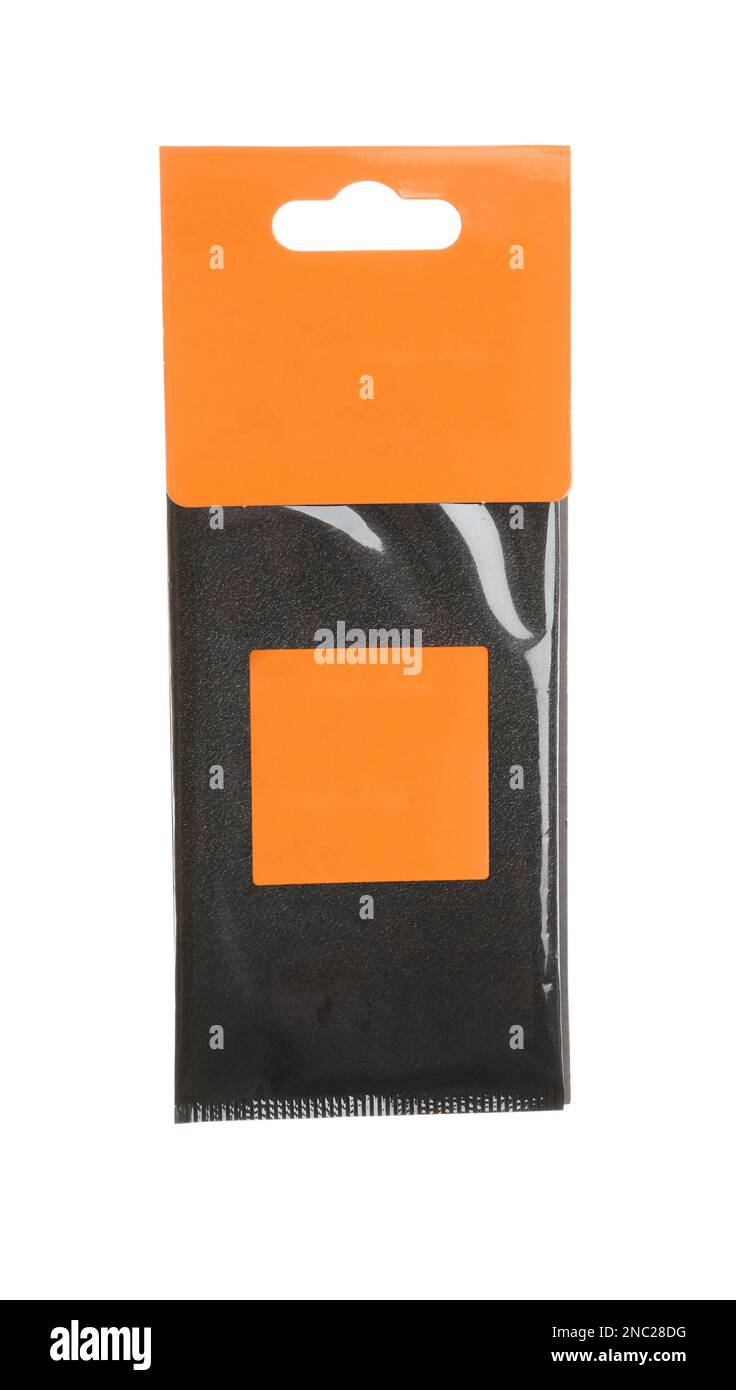 Paper scented sachet isolated on white background Stock Photo - Alamy