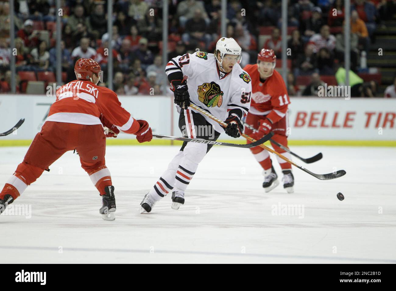 Chicago Blackhawks defenseman Brian Campbell (51) skates against the ...