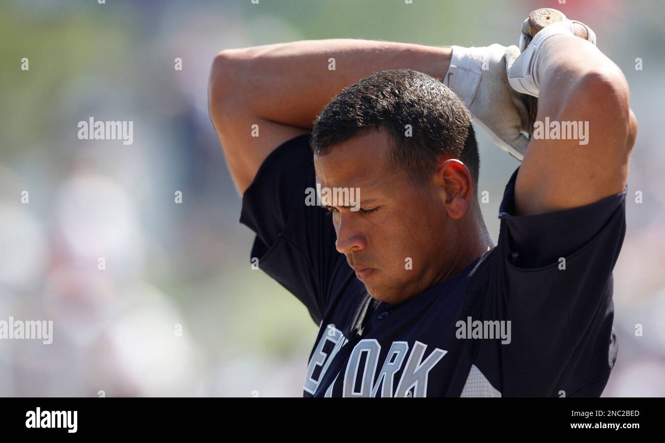 New York Yankees third baseman Alex Rodriguez prior to facing the ...