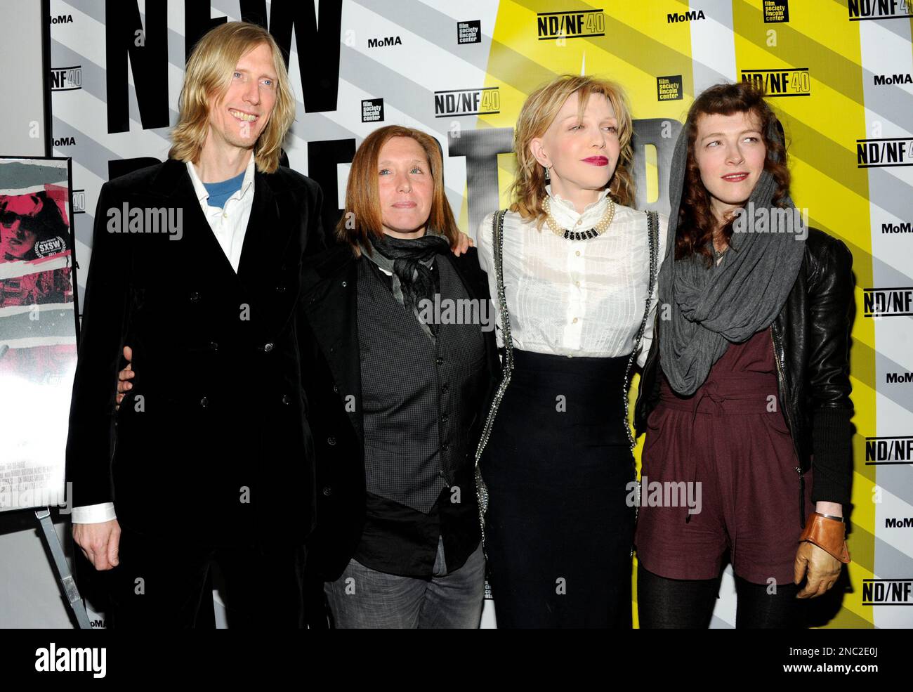 Former Hole bandmates, from left, Eric Erlandson, Patty Schemel ...