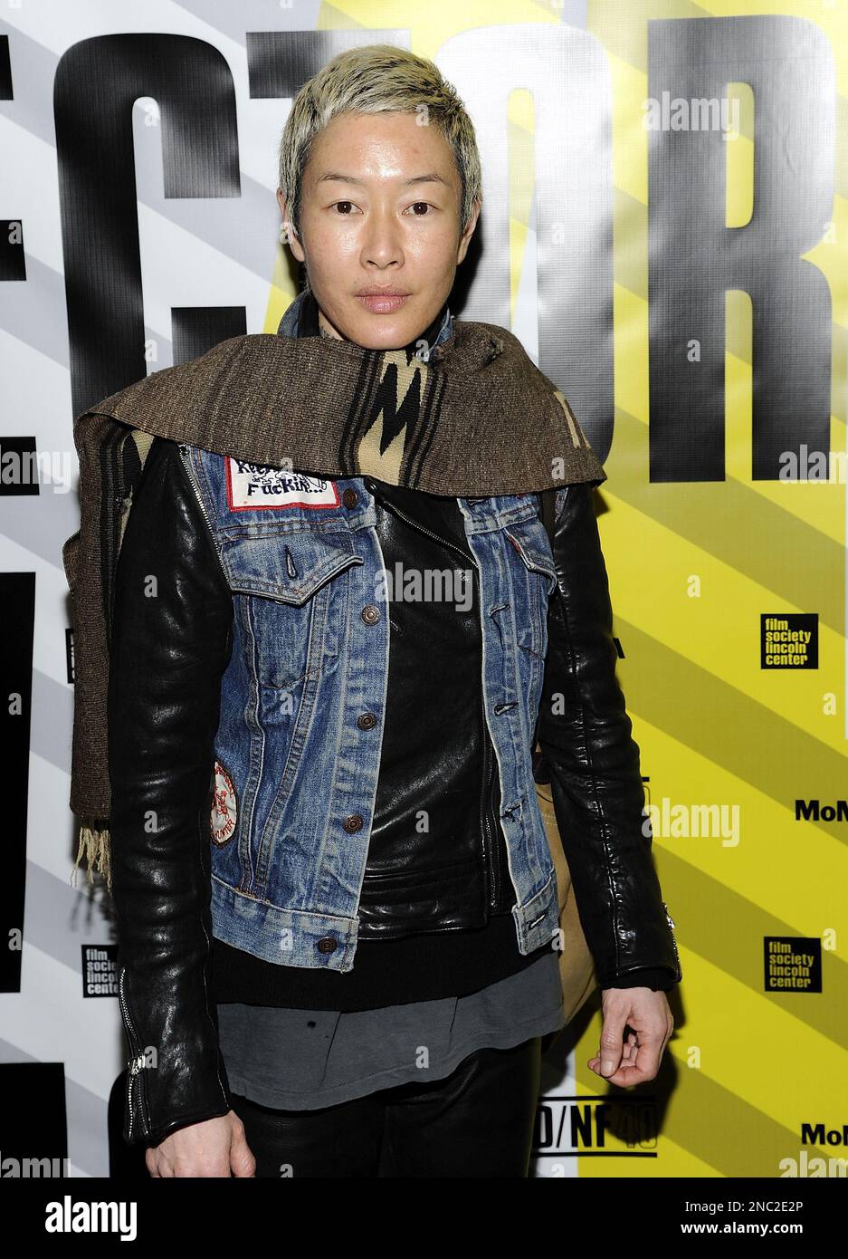 Model Jenny Shimizu attends the premiere of 'Hit So Hard' at the Museum ...