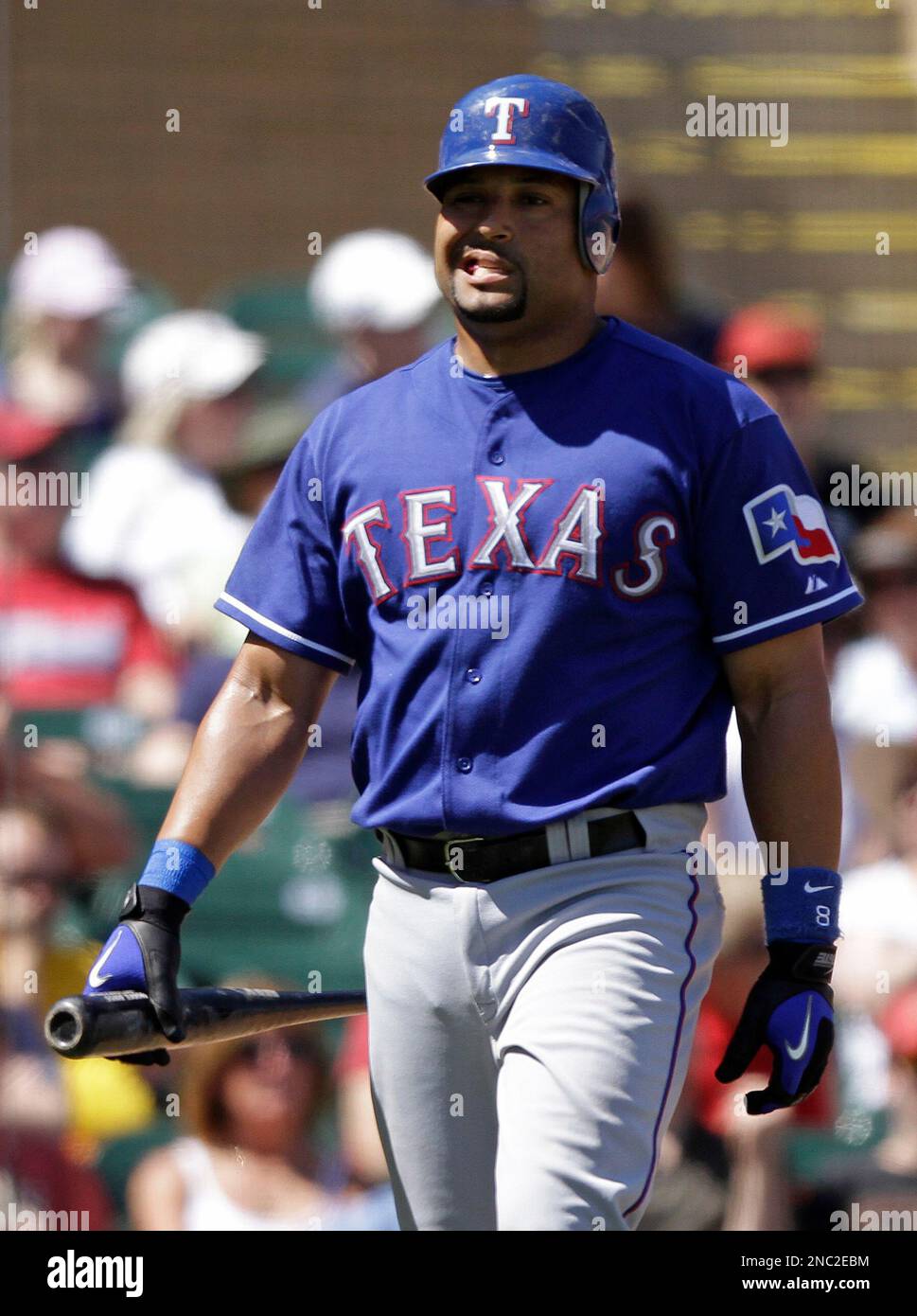 Texas Rangers' Yorvit Torrealba during their spring training baseball ...