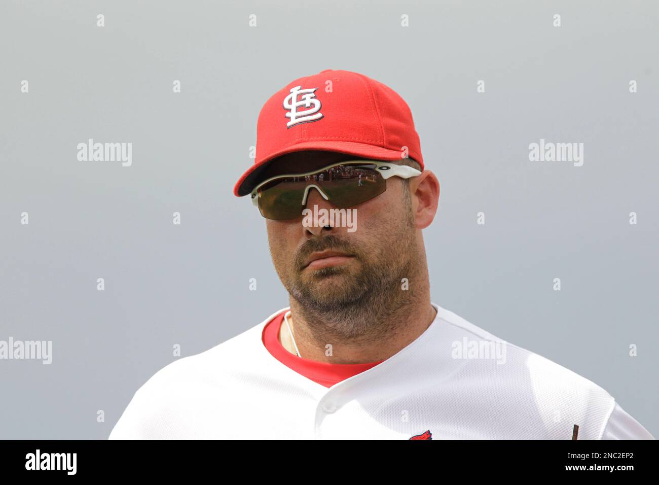 St. Louis Cardinals right fielder Nick Stavinoha (34) during a spring ...