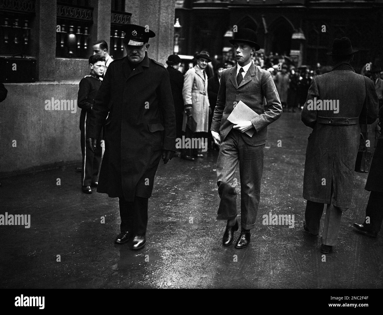 Viscount Lascelles arriving for the full dress rehearsal of the ...