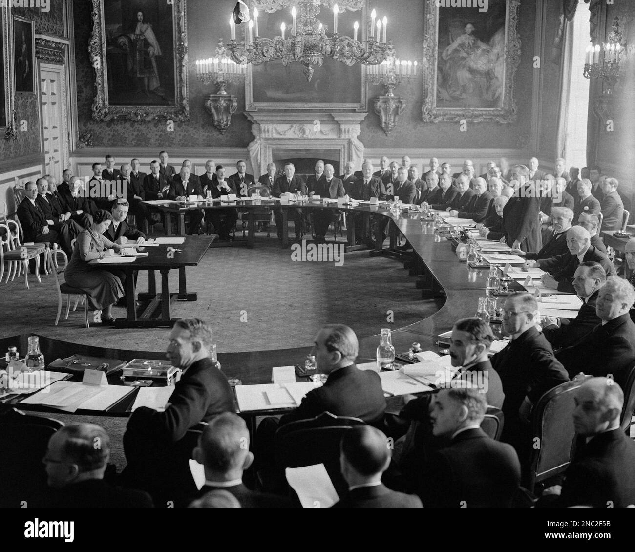 The first plenary session of the Imperial Conference was held at St ...