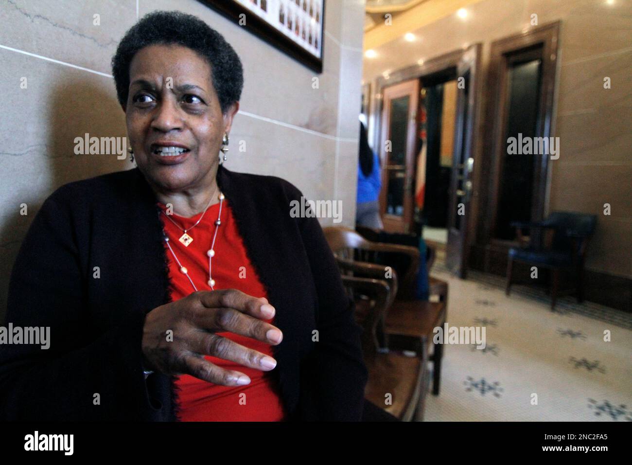 Myrlie Evers-Williams, wife of murdered civil rights leader Medgar ...