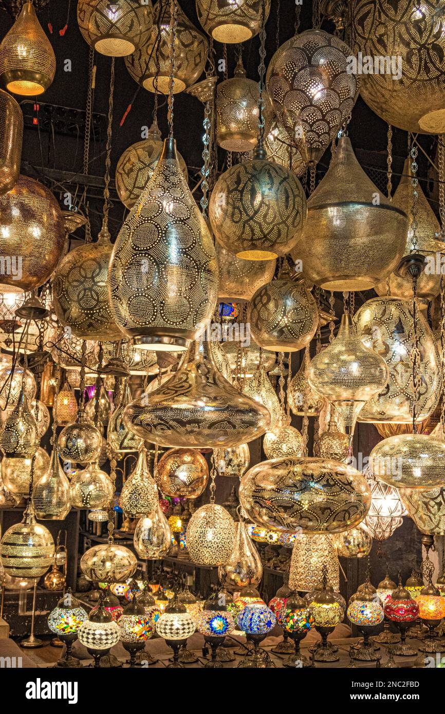 Crystal lamps at christmas market hi-res stock photography and images ...