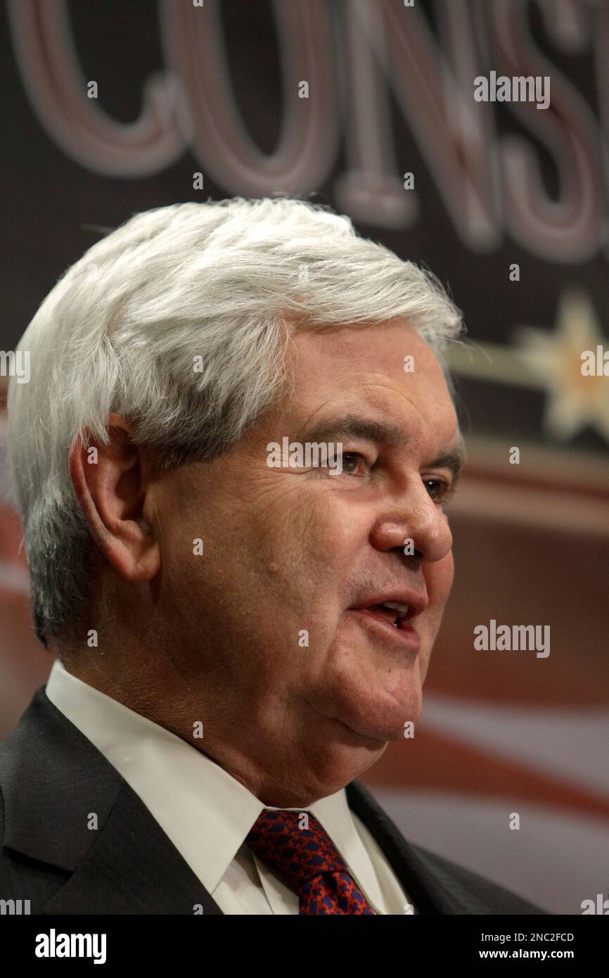 Former House Speaker Newt Gingrich Speaks At The Conservative