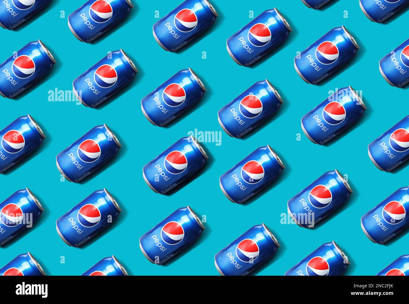 Pepsi can blue background hi-res stock photography and images - Alamy