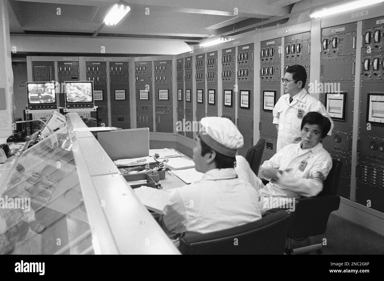 Safety control room of the plant in Japan on Sept. 22, 1977. Science ...