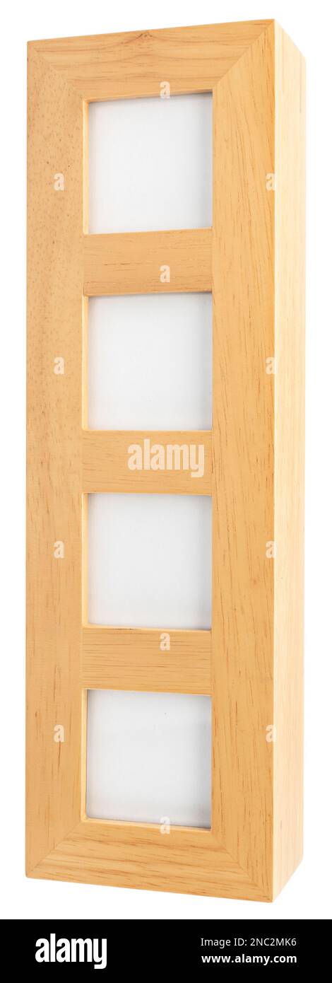 Four slot photo frame with blank spaces for pictures or text isolated ...