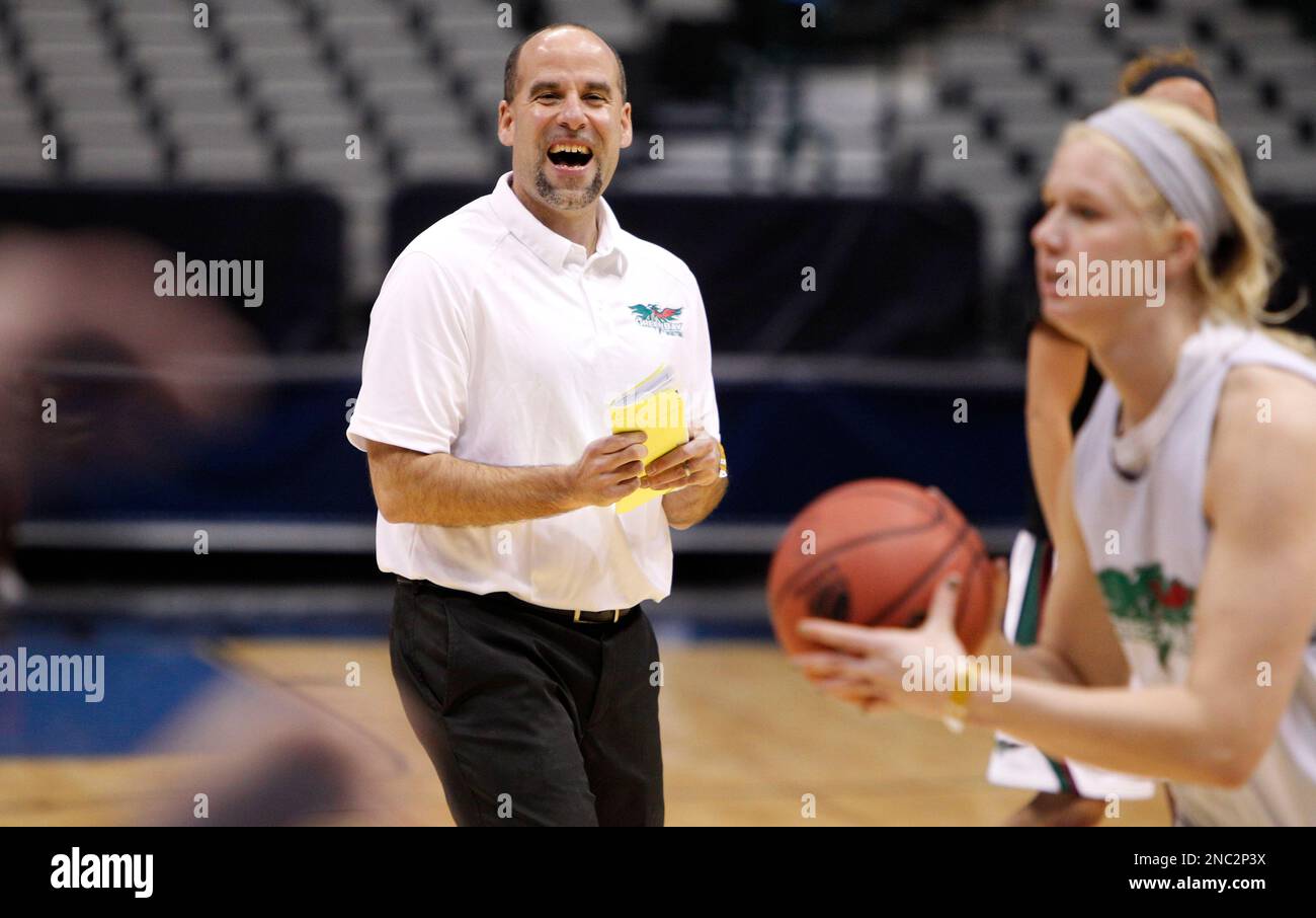 Wisconsin-Green Bay head women's basketball coach Matt Bollant runs ...