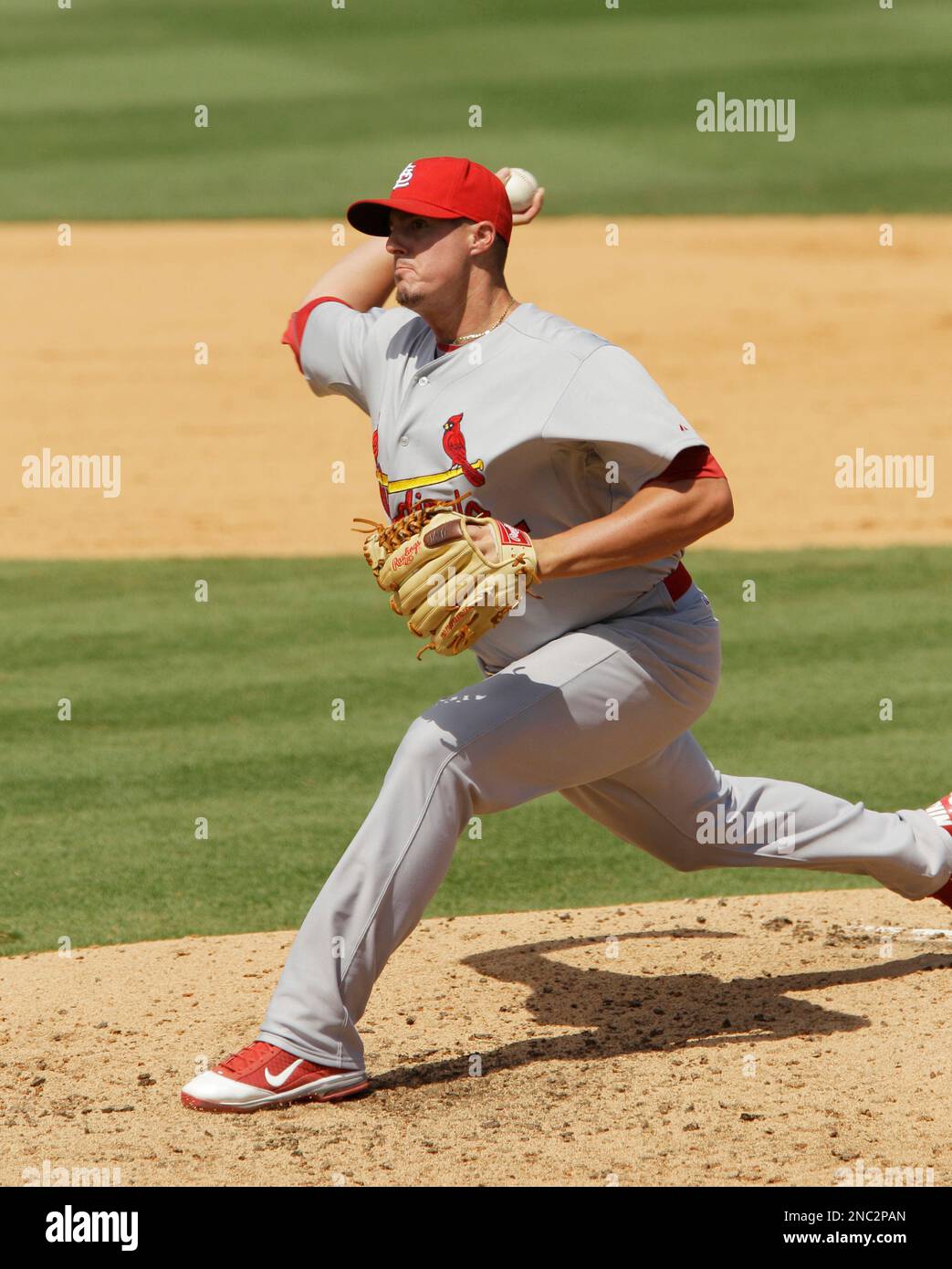 St. Louis Cardinals pitcher Bryan Augenstein (65) throws during a ...