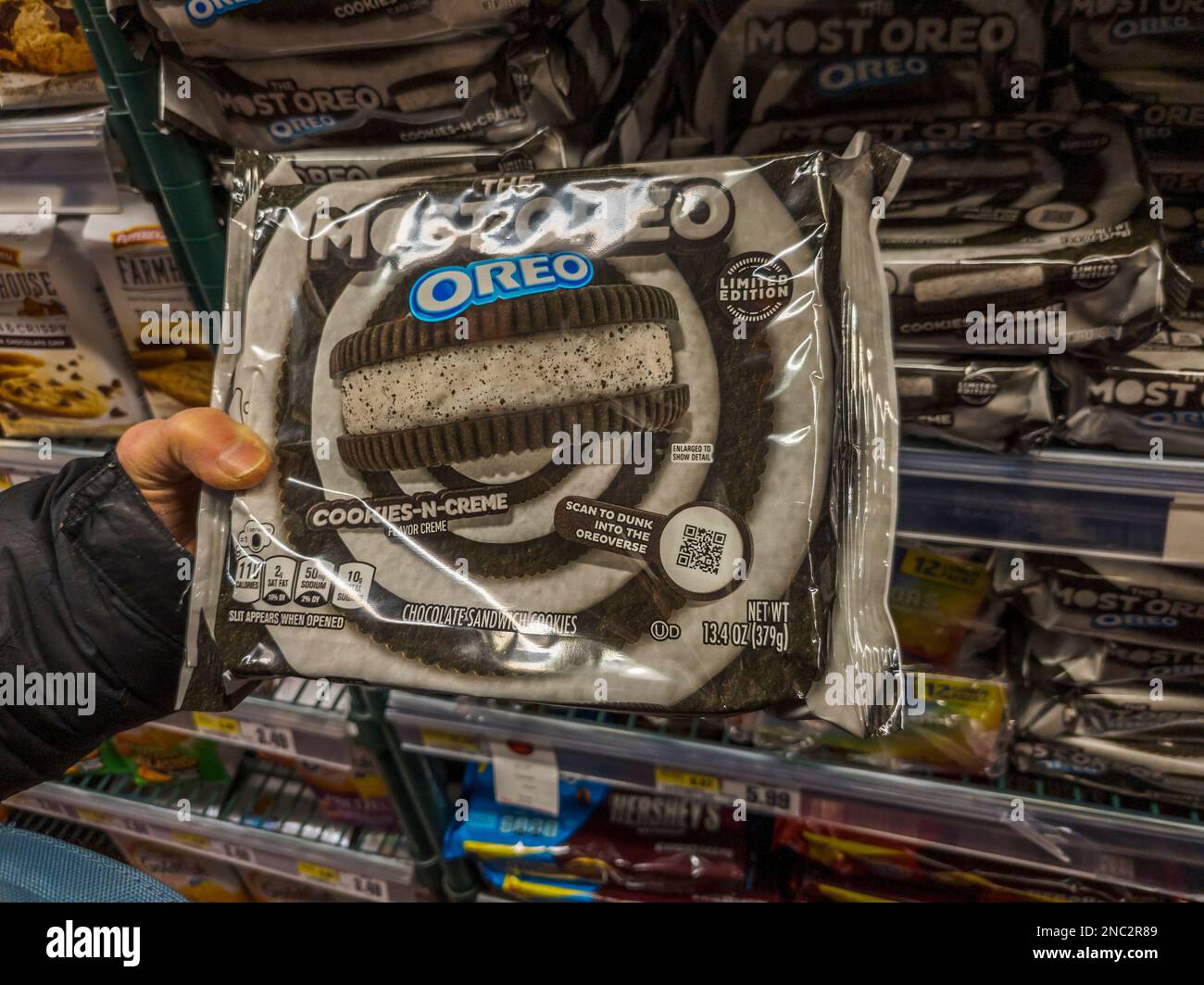 A shopper chooses a package of the limited edition “Most Oreo” Oreo ...
