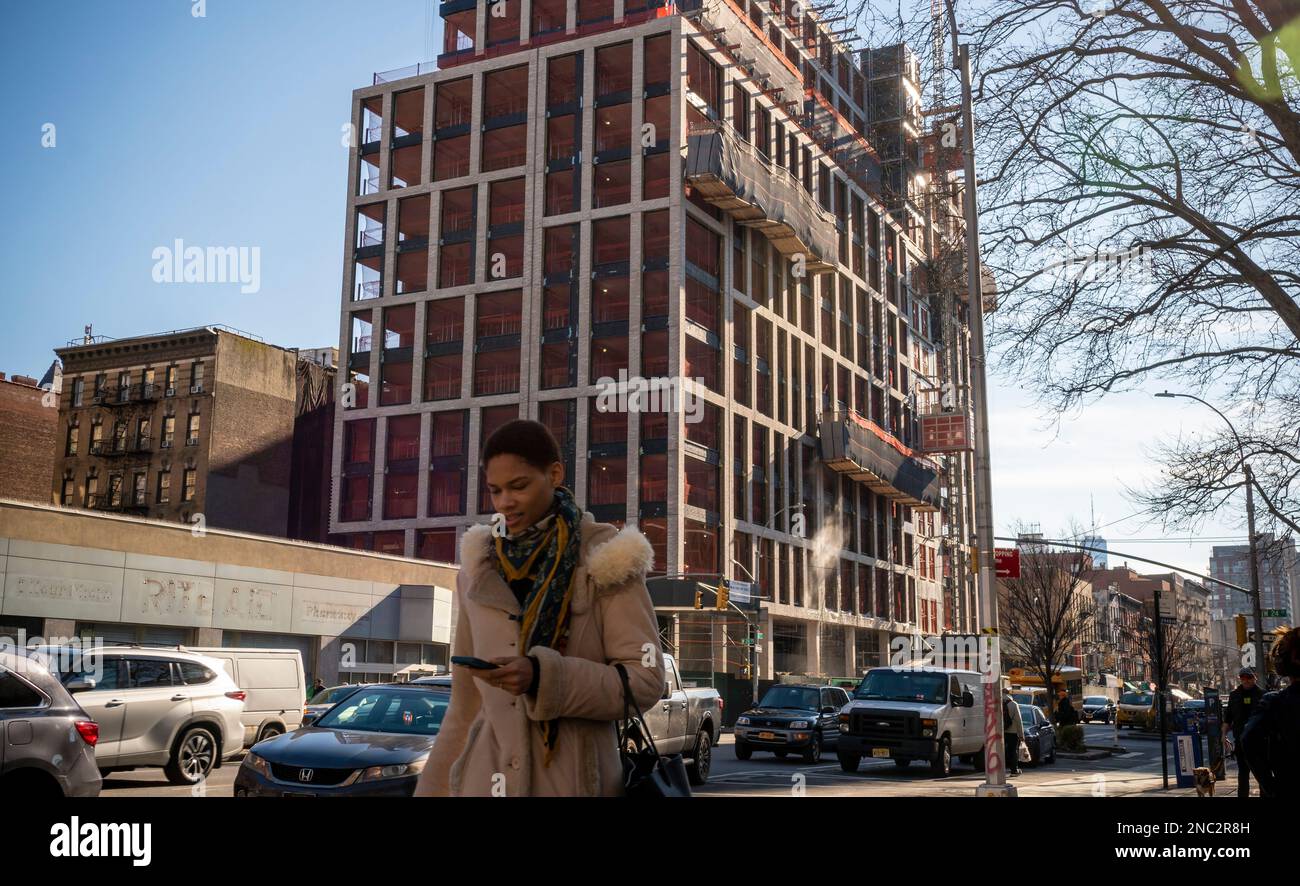 Construction of senior affordable housing in Chelsea in New York on ...